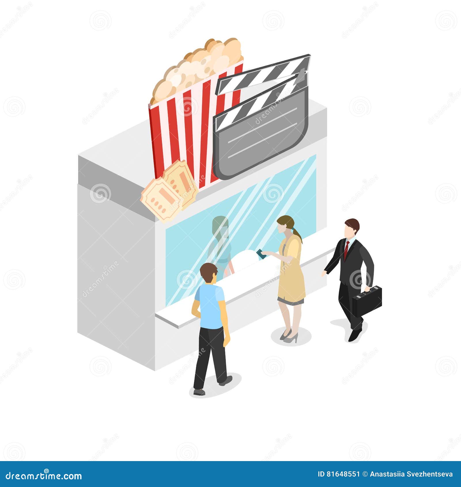 Interior Of A Cinema Movie Theatre. Red Cinema Or Theater Seats In ...