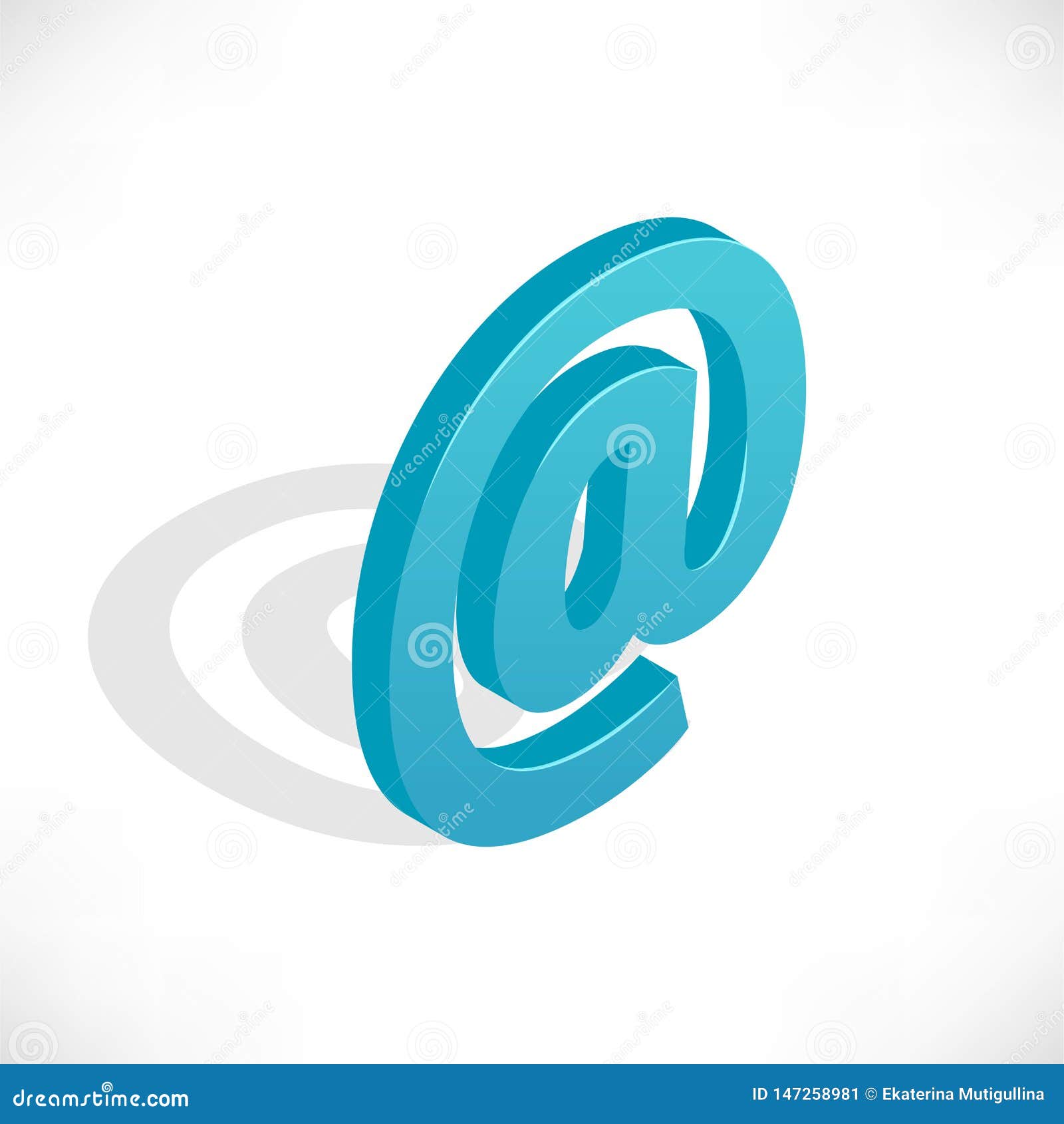 Isometric Flat Mail Icon at Stock Vector - Illustration of abstract ...