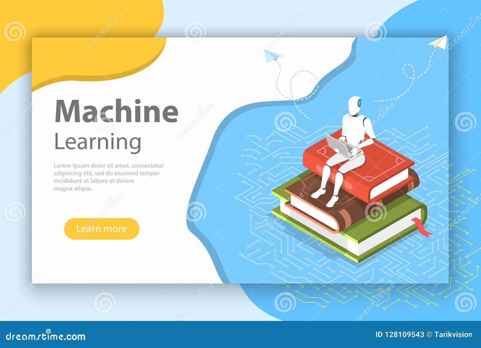 Machine Learning Isometric Flat Vector Conceptual Illustration. Stock ...
