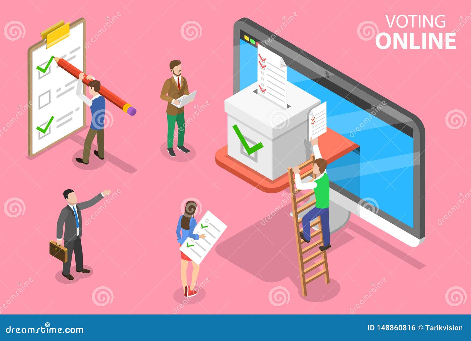 Online Voting Hands Cartoon Vector | CartoonDealer.com #63583385