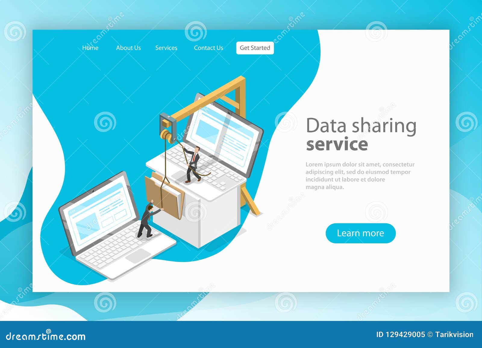 Car Sharing Service Banner. Vehicle Handover. Vector Illustration ...