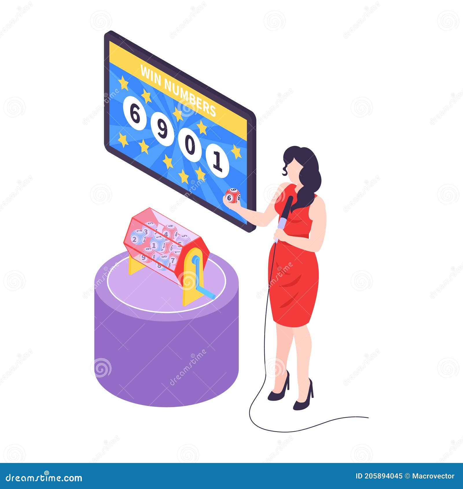 Fortune Lottery Vector Illustration Stock Vector - Illustration of ...