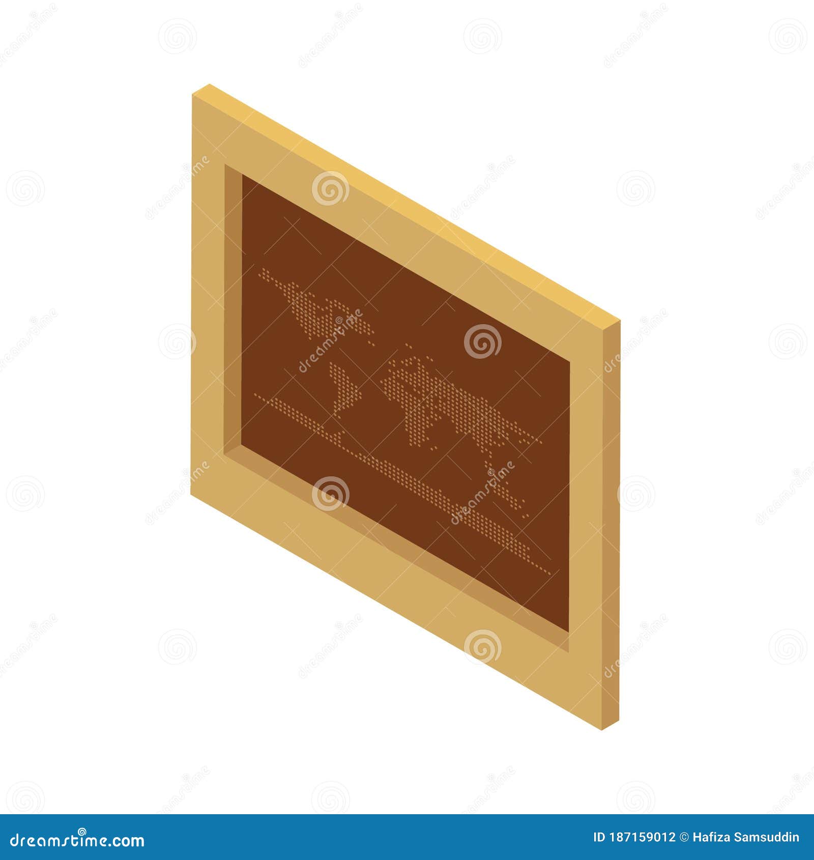 Isometric Frames. Vector Illustration Decorative Design Stock Vector ...