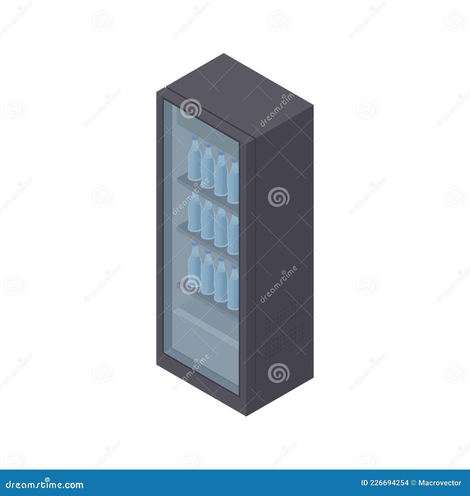 Isometric Fridge Illustration Stock Vector - Illustration of beverage ...