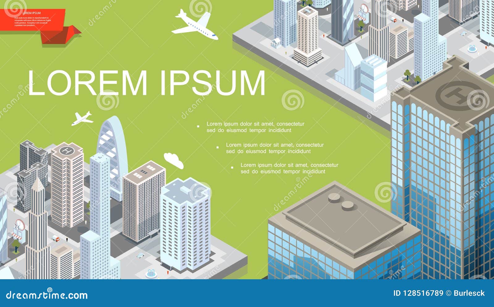 Isometric Futuristic 3d Infographics With Charts And Graphs. Cartoon ...