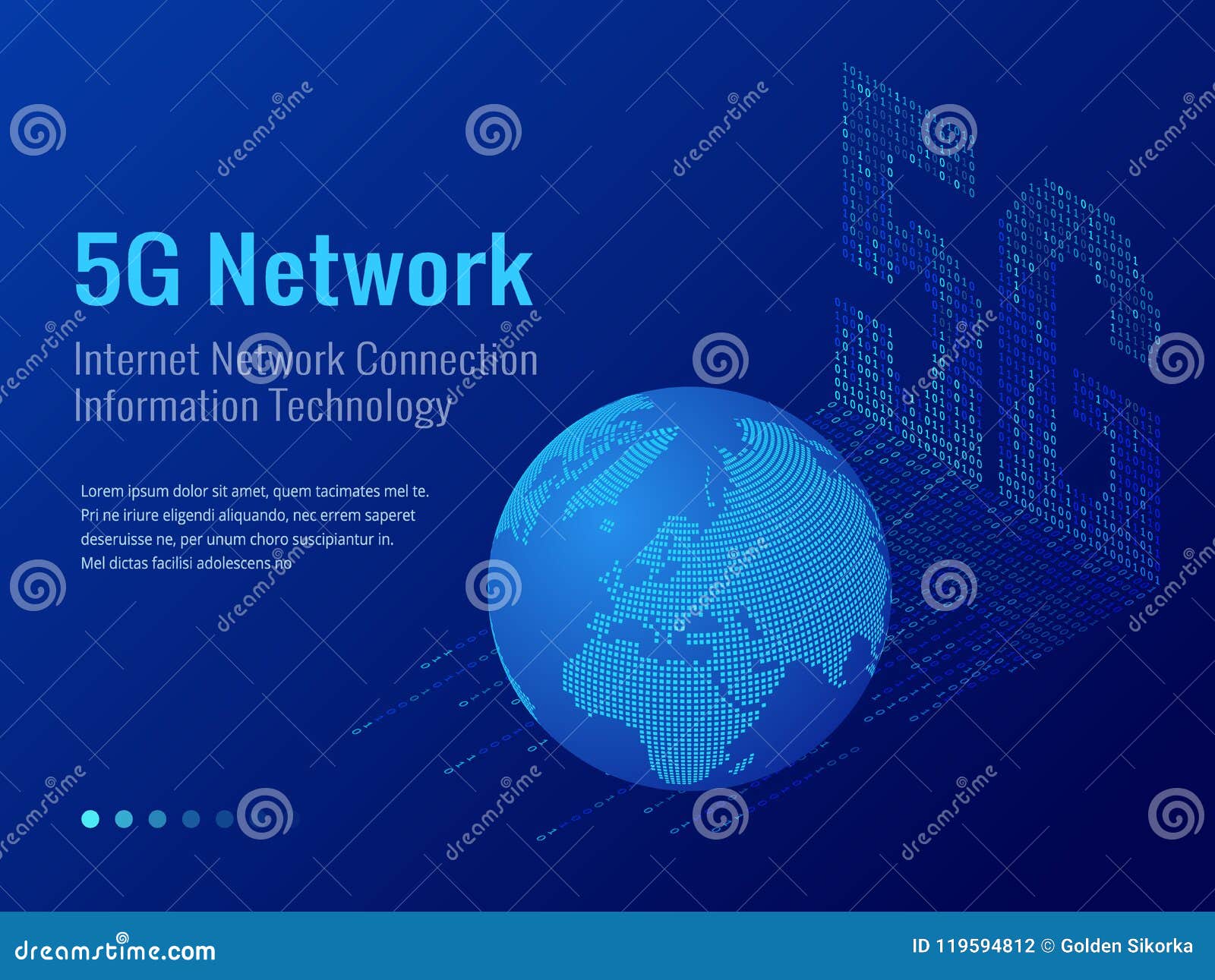Isometric 5G Network Wireless Systems and Internet Vector Illustration ...