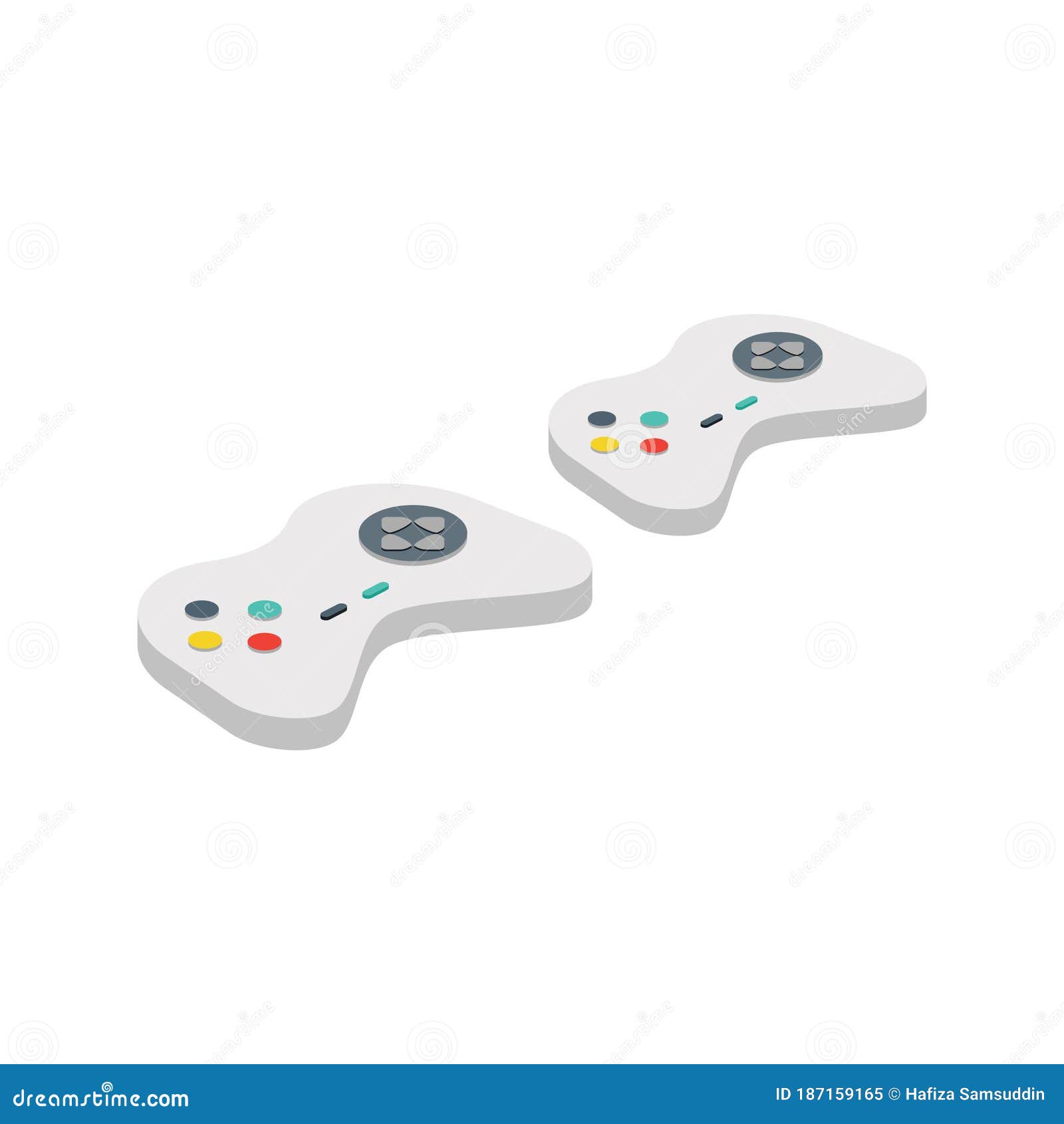 Isometric Game Controller. Vector Illustration Decorative Design Stock ...