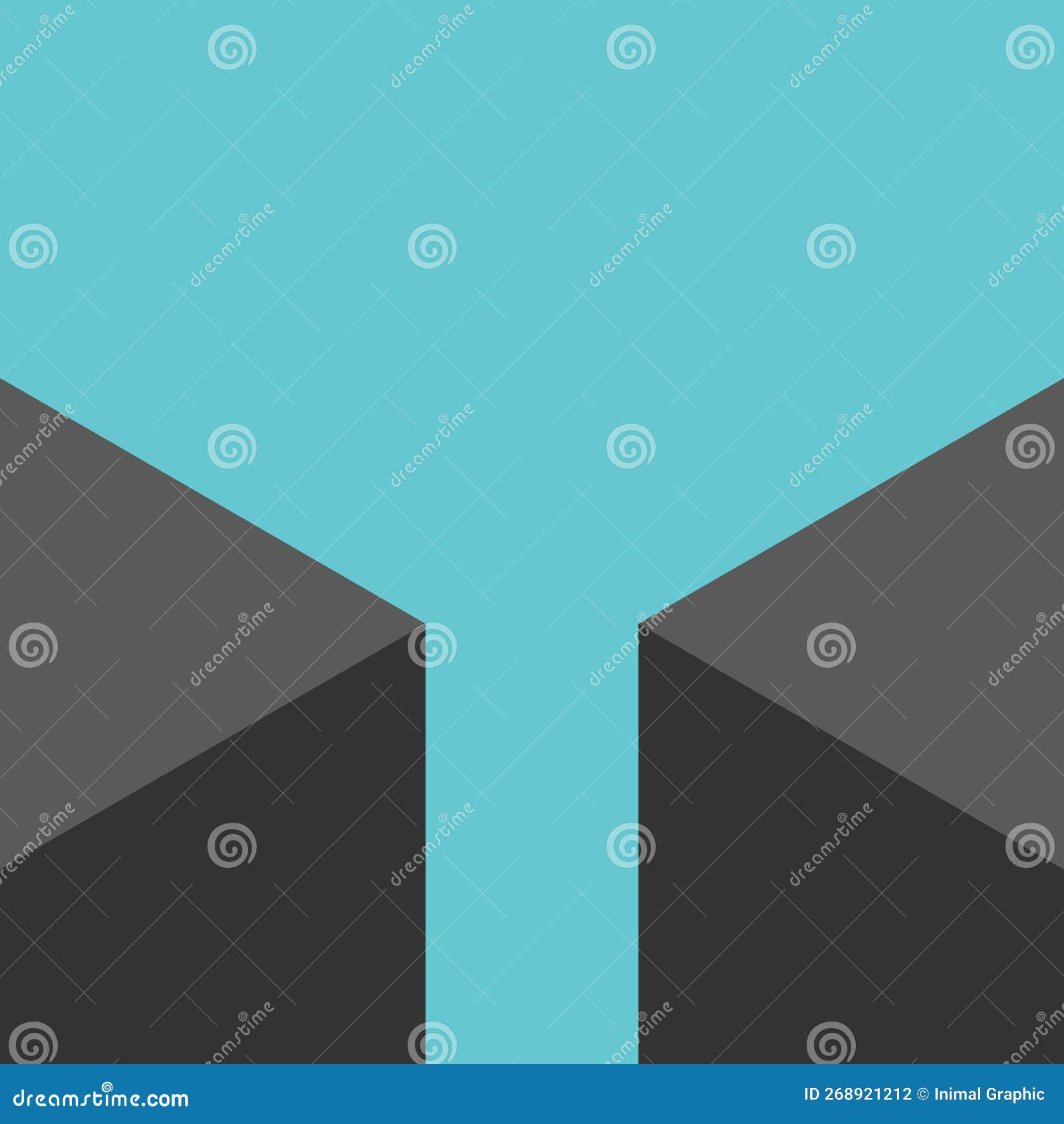 Isometric gap, two sides stock vector. Illustration of cube - 268921212