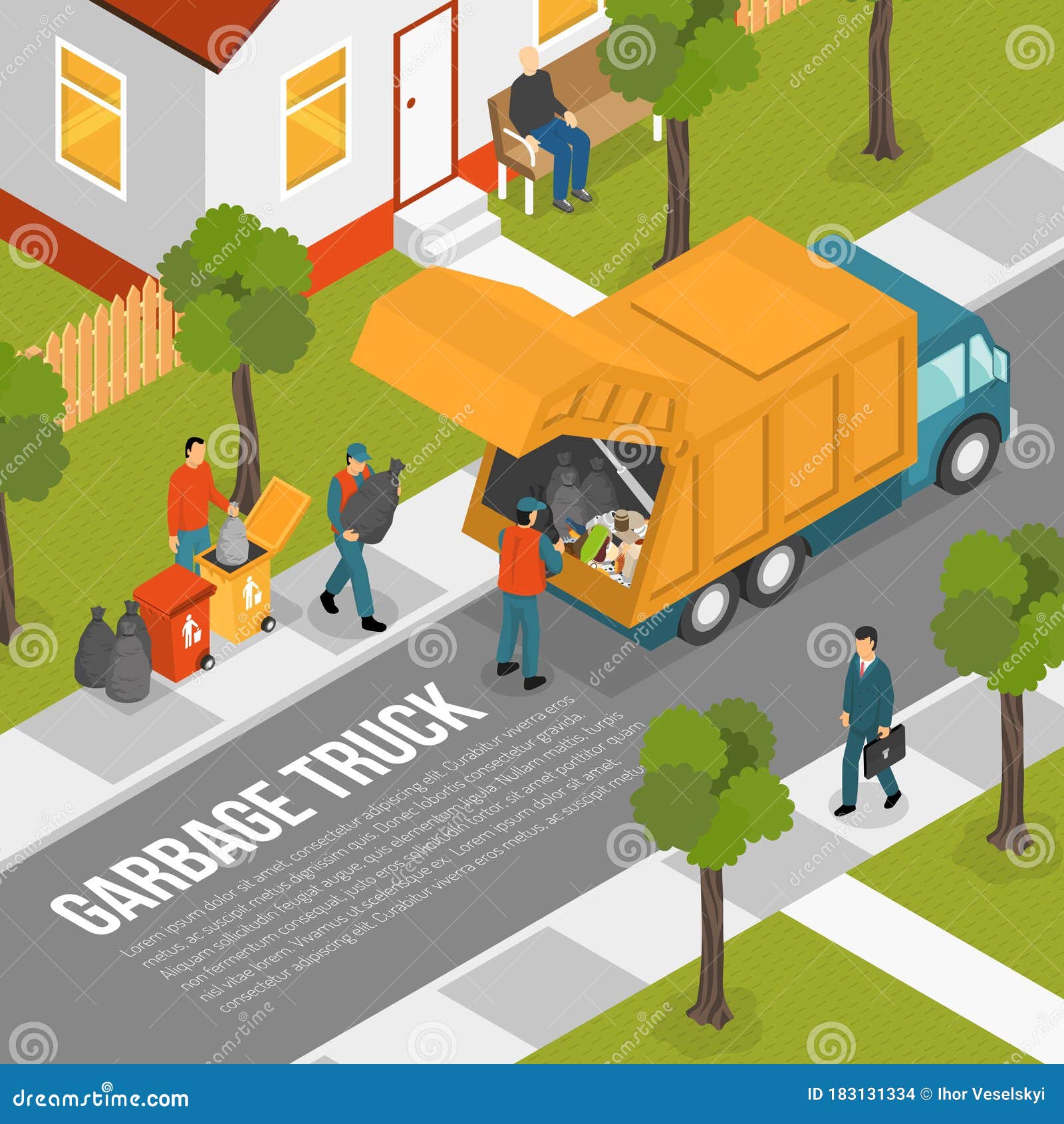 Isometric Garbage Recycling Composition Stock Vector - Illustration of ... Isometric Garbage Recycling Composition Stock Vector - Illustration of ...