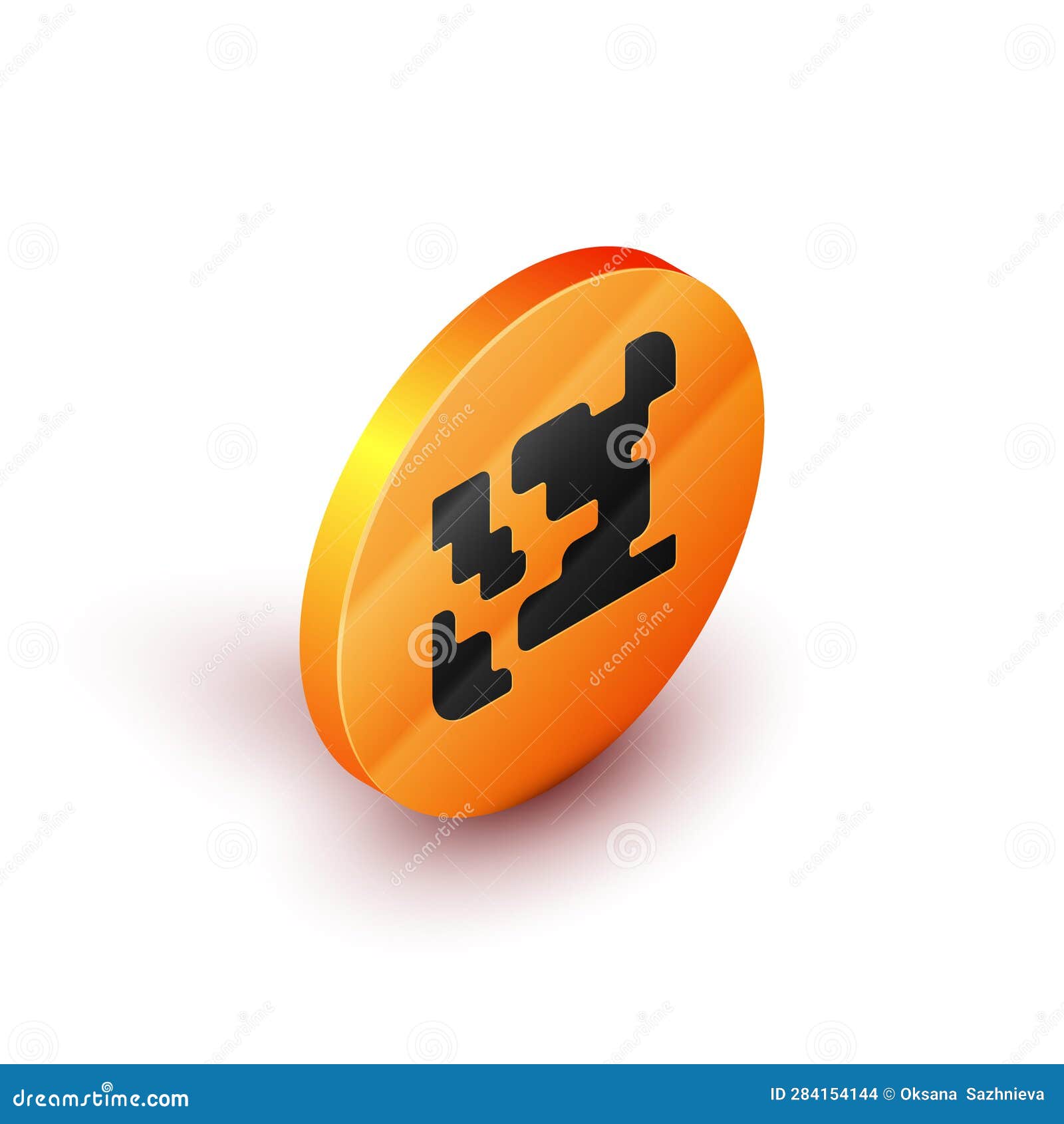 Isometric Gaseous Icon Isolated on White Background. Changing the State ...