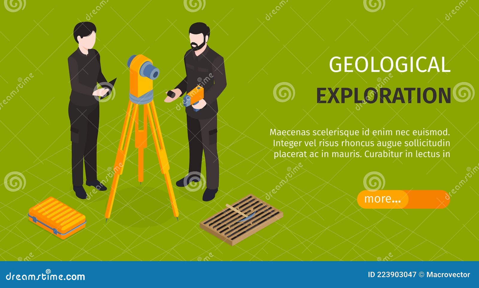 Isometric Geological Infographic Cartoon Vector | CartoonDealer.com ...