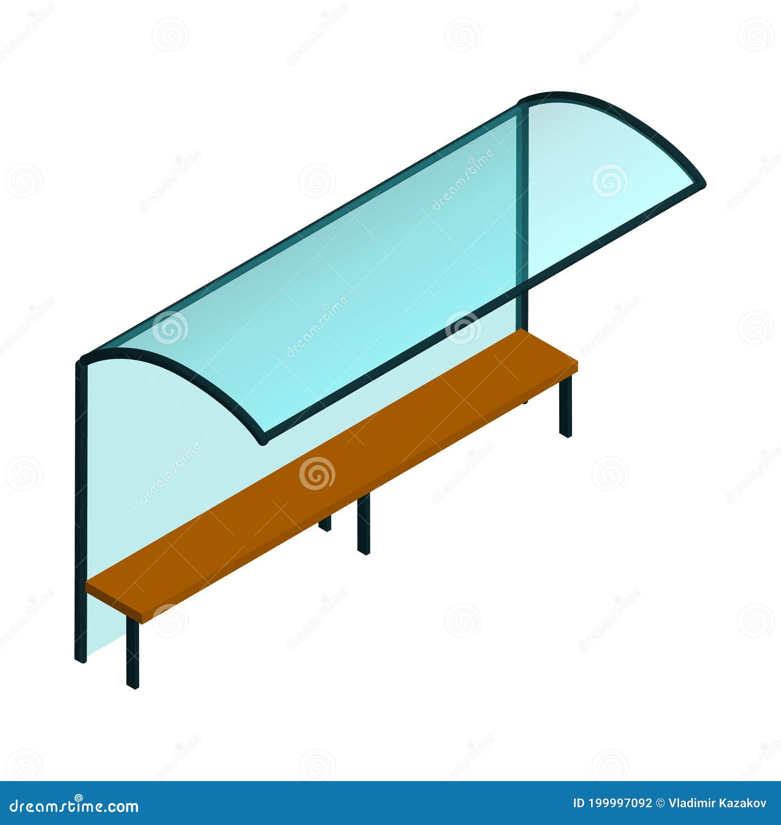 Bus Stop Bench With A Success Sign Royalty-Free Stock Photo ...