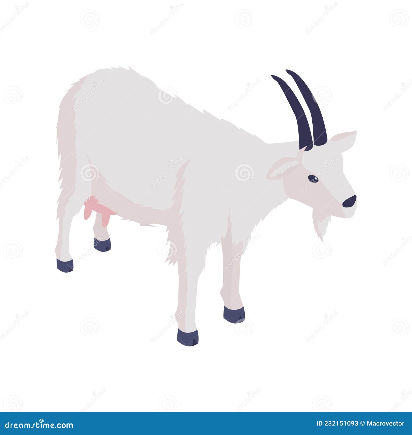 Female With Goat Body-art Royalty-Free Stock Photography ...