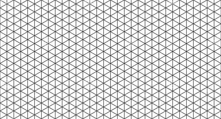 Isometric Graph Paper. Perspective Grid Template for Architect ...