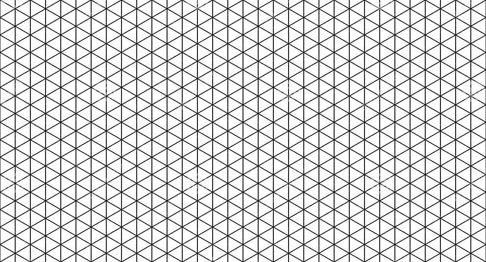 Isometric Graph Paper. Perspective Grid Template for Architect ...
