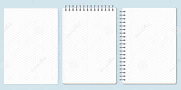 Isometric Graph Paper Set, Template of Spiral Notebook and Notepad ...