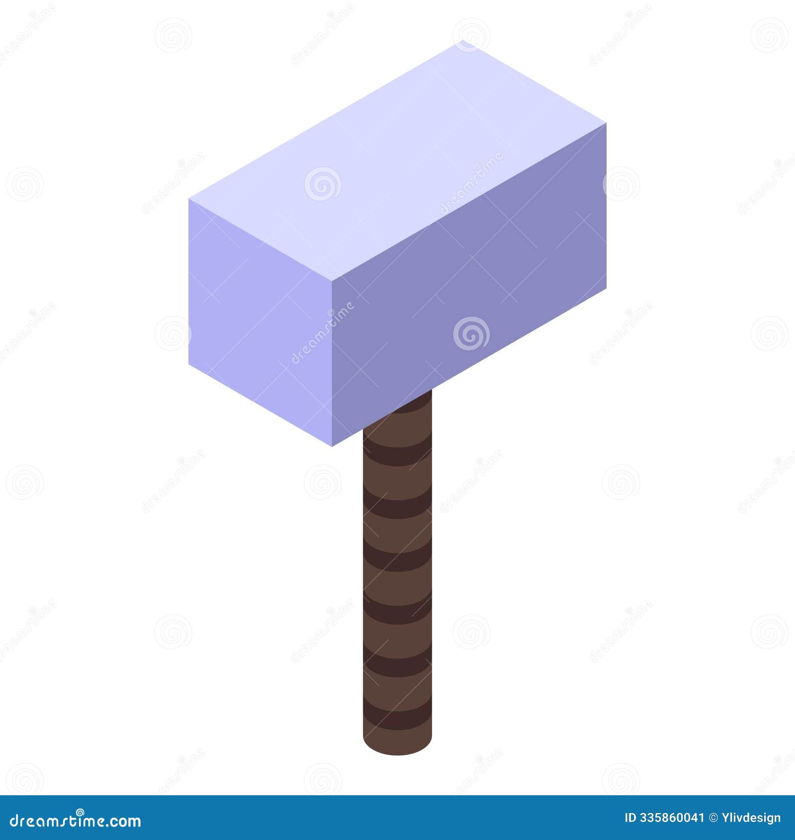Isometric Hammer, Table Measure, Hand Saw And A Vice On Blue Background ...
