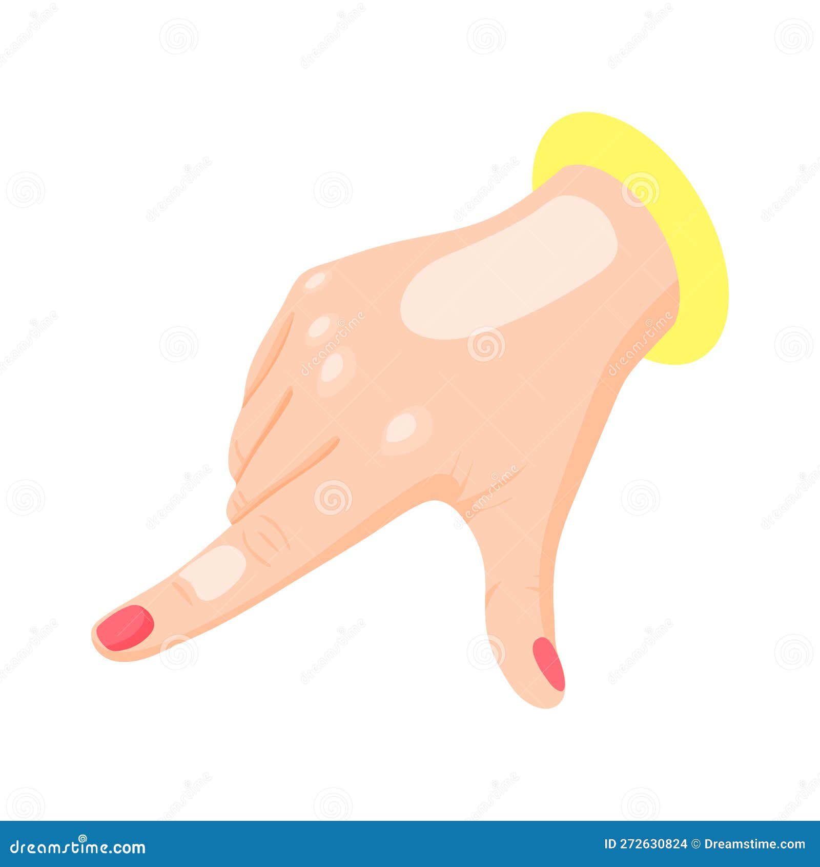 Isometric Hand Gesture stock vector. Illustration of decorative - 272630824