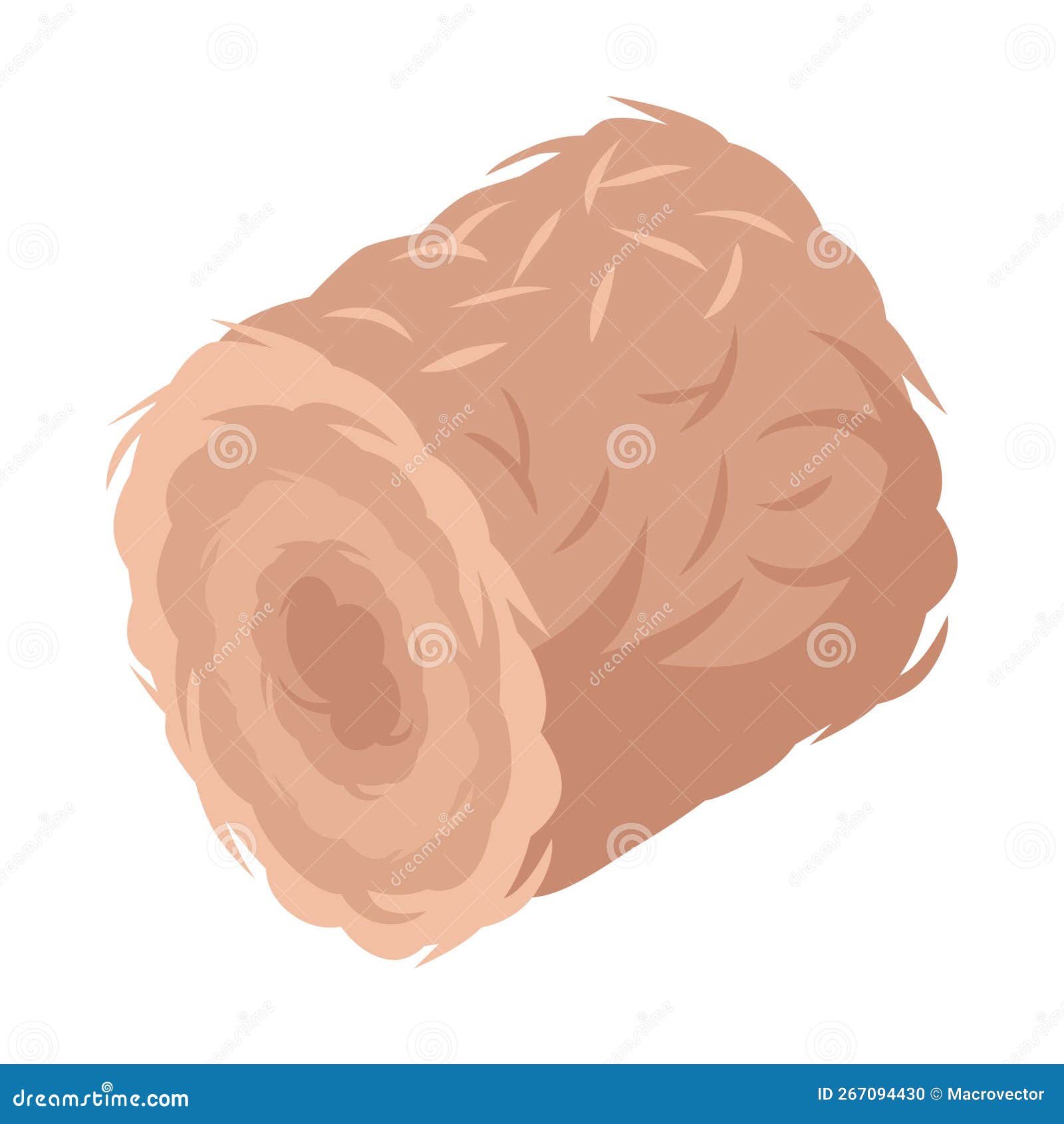 Isometric Hay Icon stock illustration. Illustration of grass - 267094430