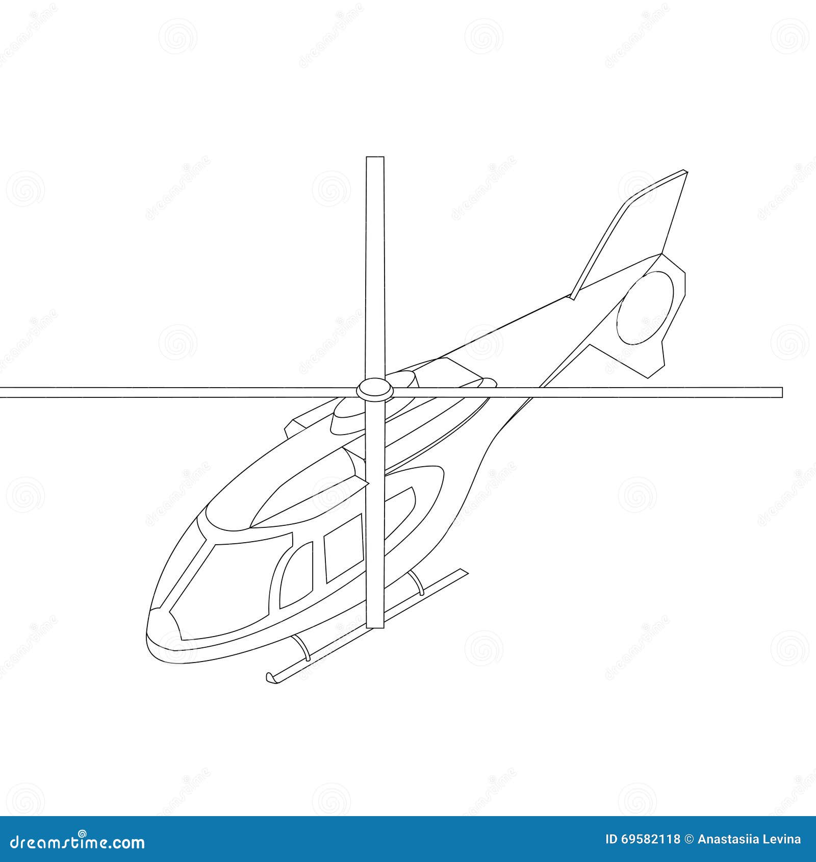 Isometric helicopter icon stock illustration. Illustration of chopper ...