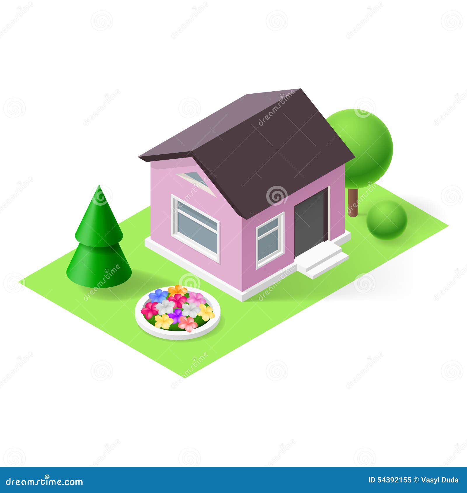 Isometric home stock vector. Illustration of icon, conceptual - 54392155