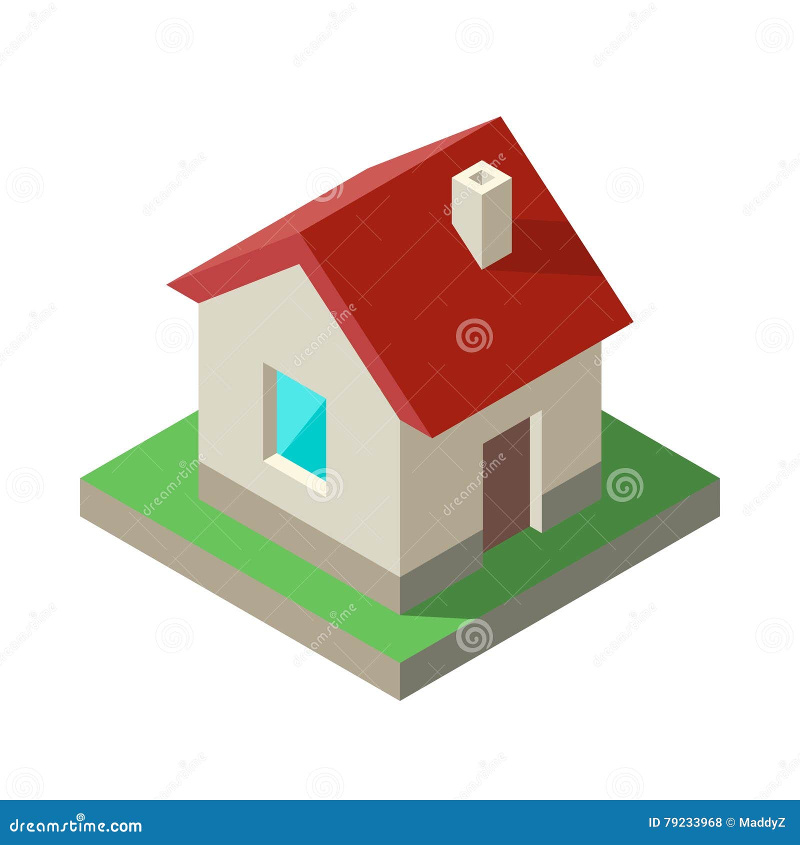 Isometric House.3D Village Landscape Creator Set Vector Illustration ...