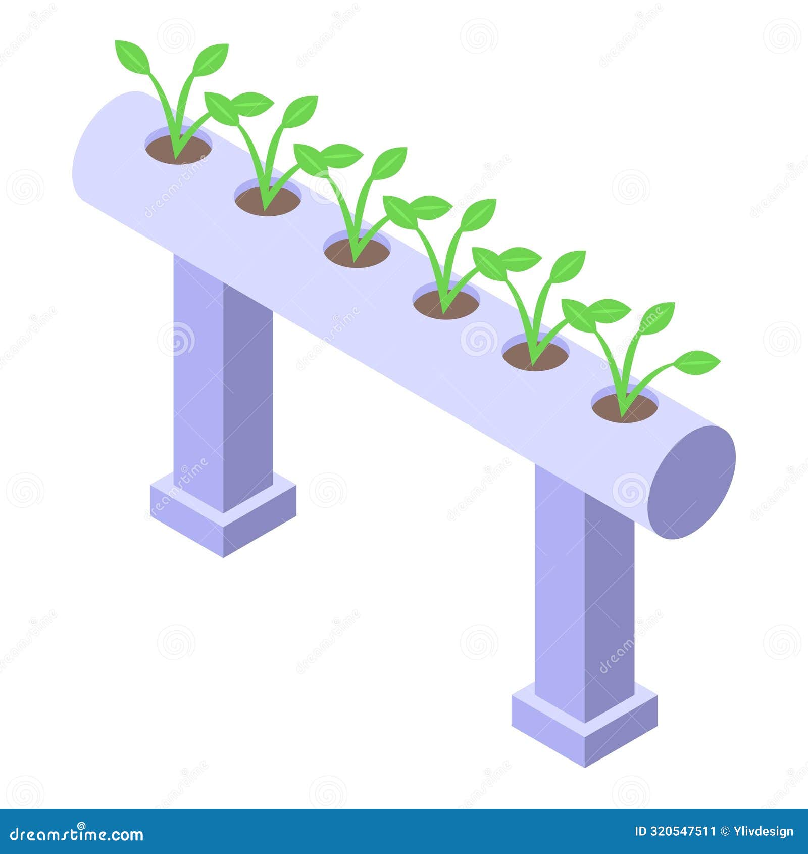 Isometric Hydroponic Plant System Illustration Stock Vector ...