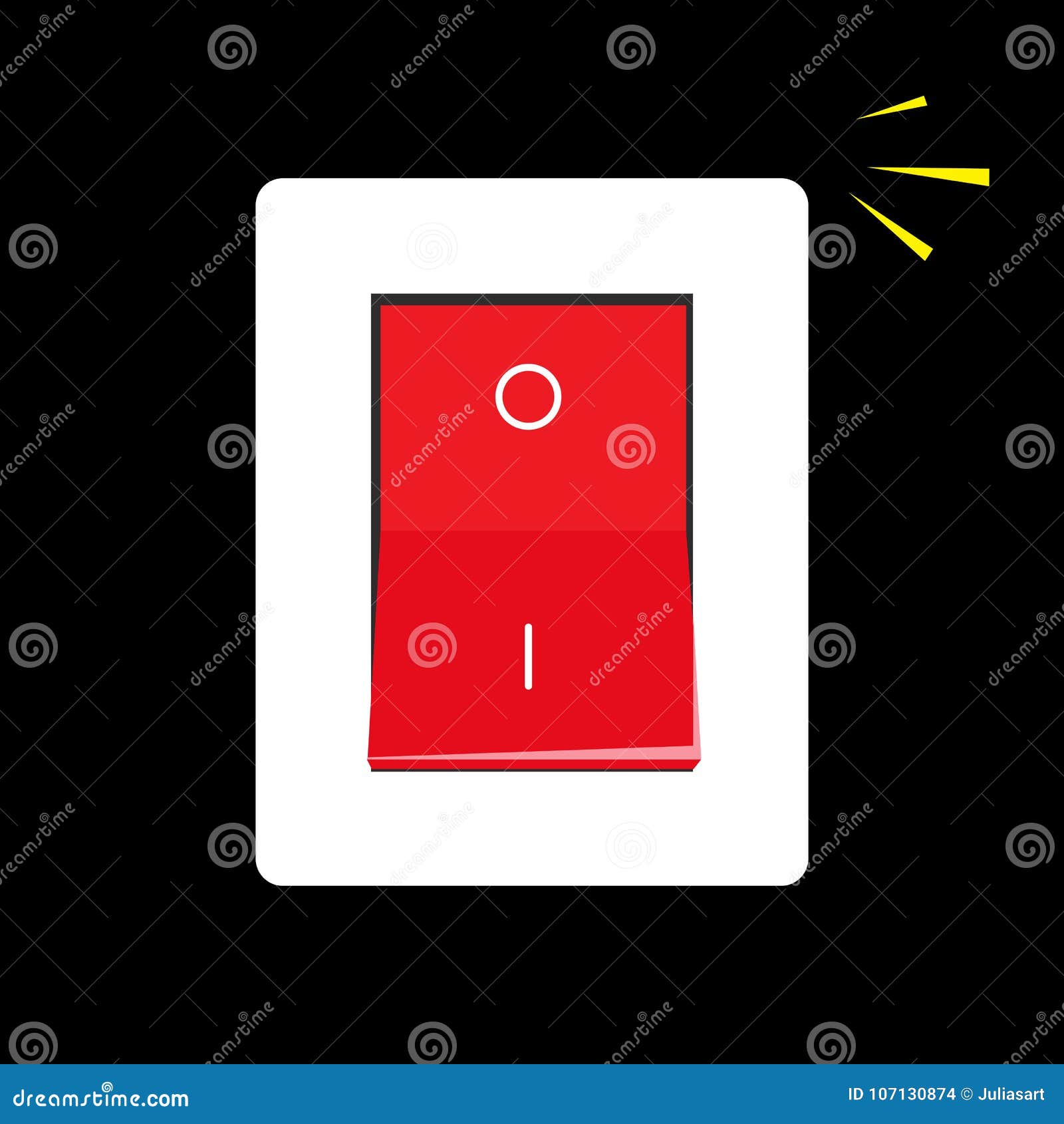 Isometric Icon. Hand Turning on the Light Switch. Toggle Switch. Stock ...