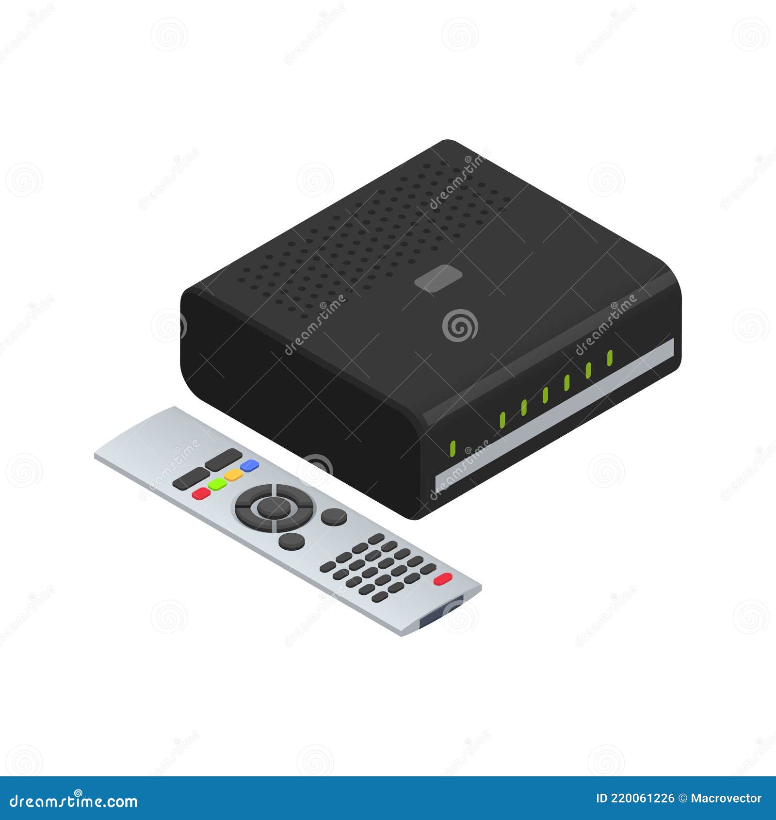 Receiver Isometric Icon stock vector. Illustration of device - 220061226