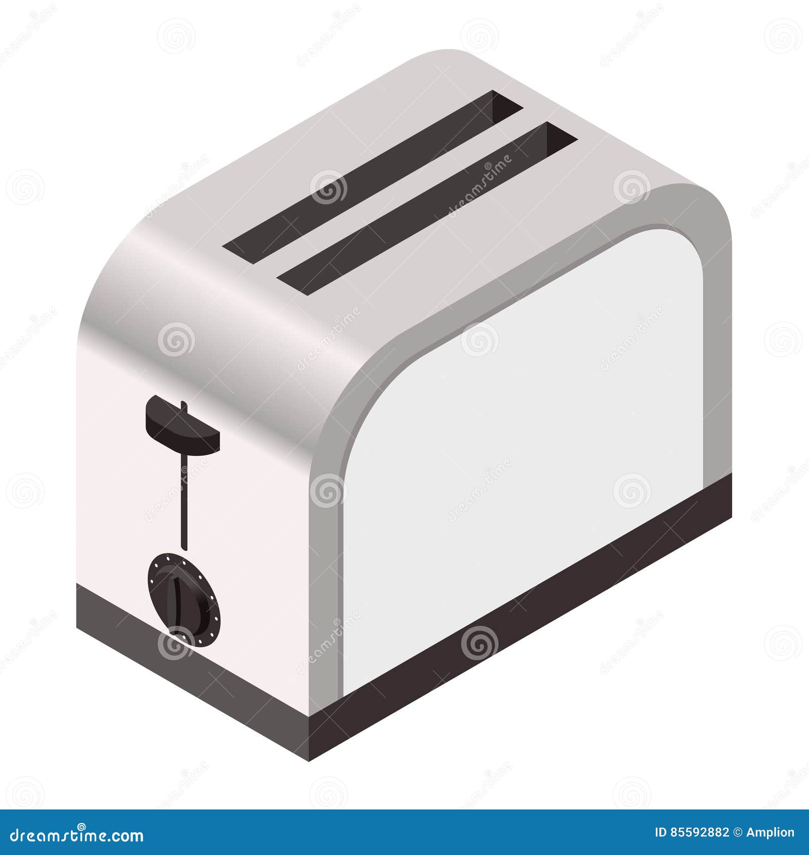 Isometric Icon of a Toaster Stock Vector - Illustration of morning ...