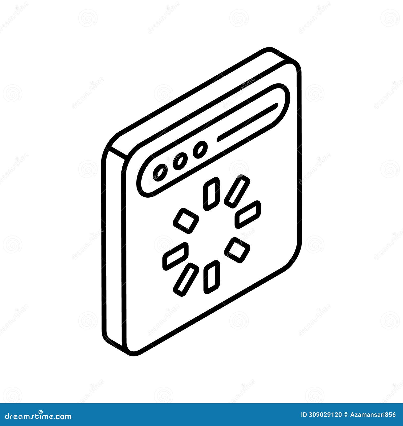 An Isometric Icon of Website Loading in Modern Design Style, Ready To ...
