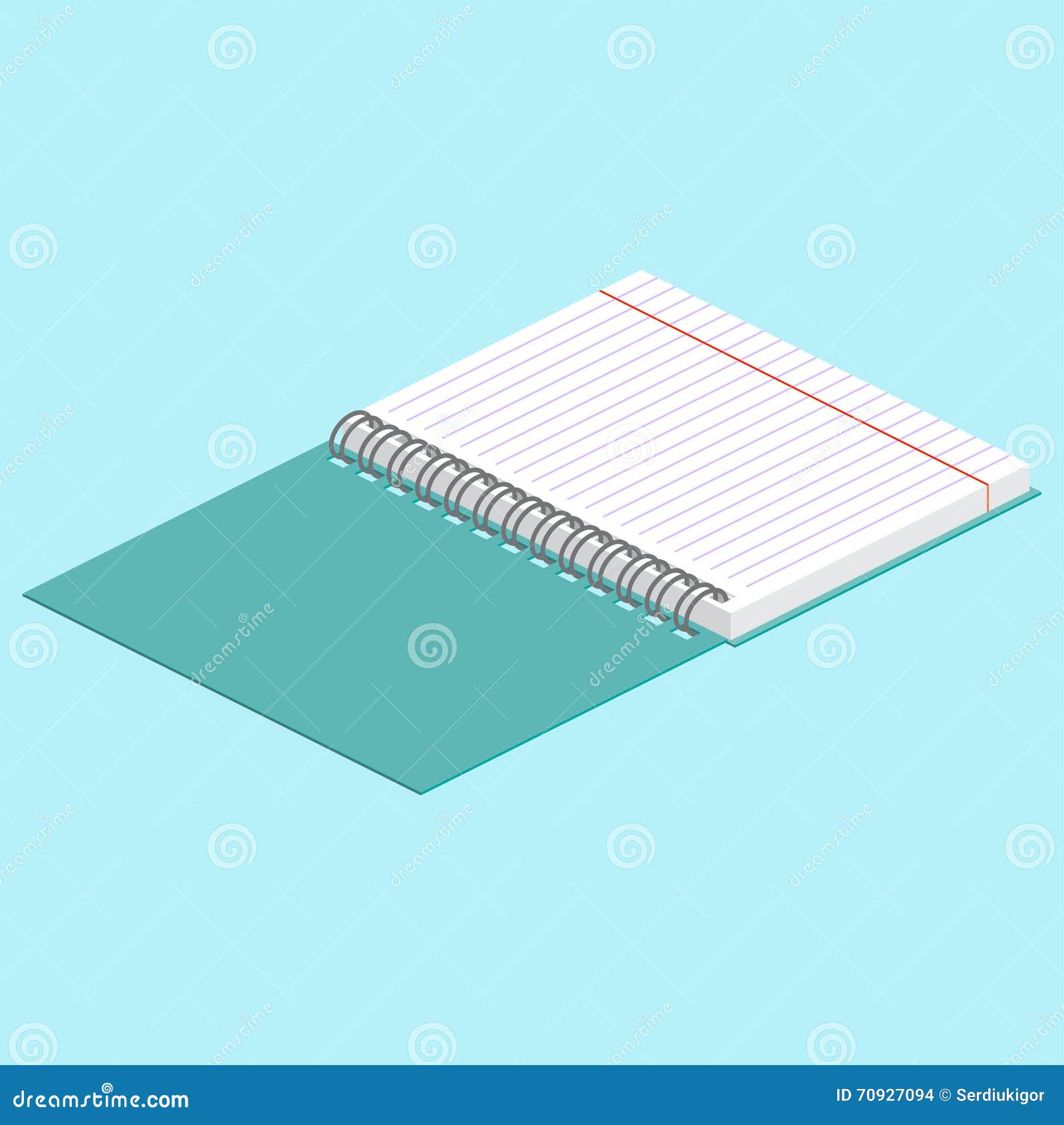 Open Spiral White Graph Paper Notebook With Divider Tab Pages ...
