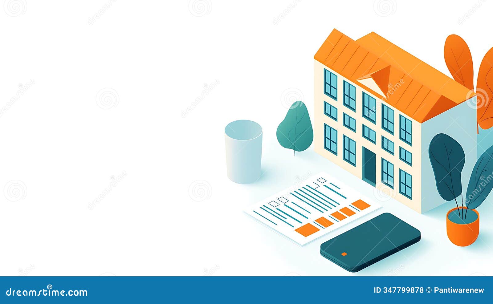 Isometric Illustration of Online Form Completion Stock Illustration ...