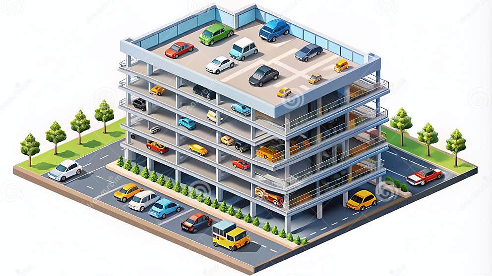 Modern MultiLevel Parking Garage Design Maximizing Urban Space with ...