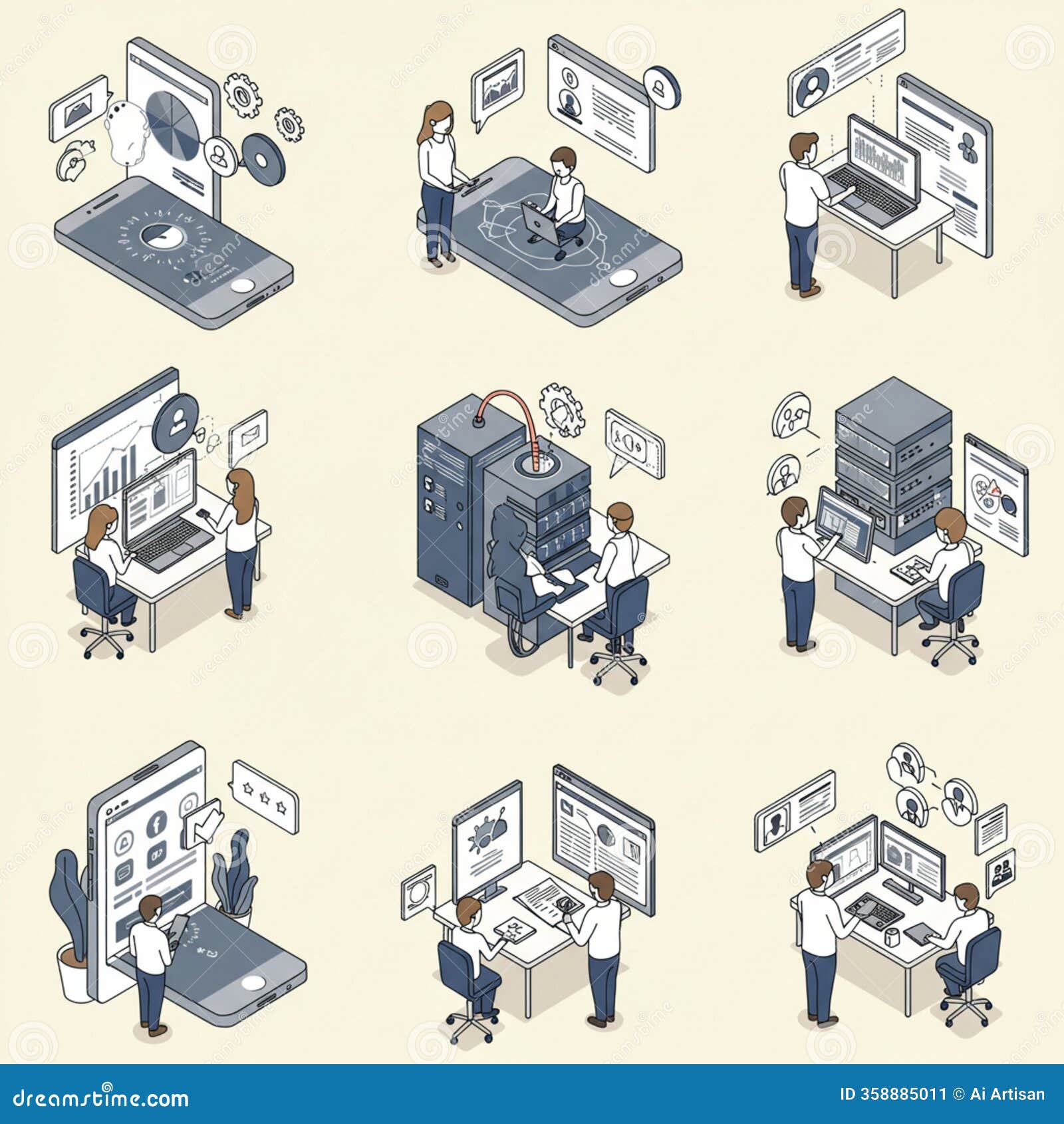 4 Stages Of Communication Styles Infographics Template Banner With ...