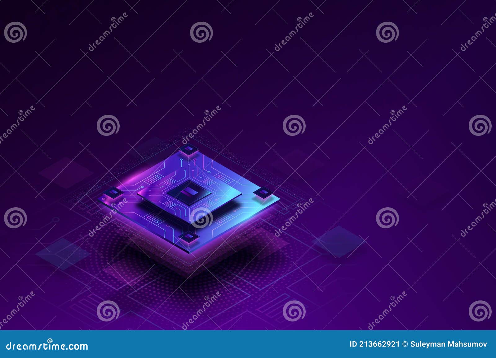 Isometric Illustrations Design Concept Technology Solution on Top with ...