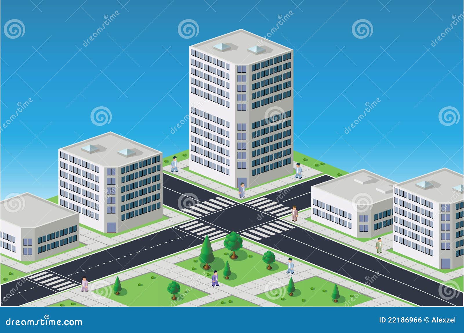 Isometric Image Augmented Reality For Architects Cartoon Vector | CartoonDealer.com #134656555