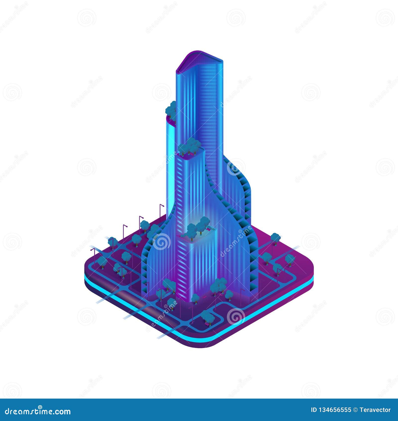 Isometric Image Augmented Reality For Architects Cartoon Vector | CartoonDealer.com #134656555