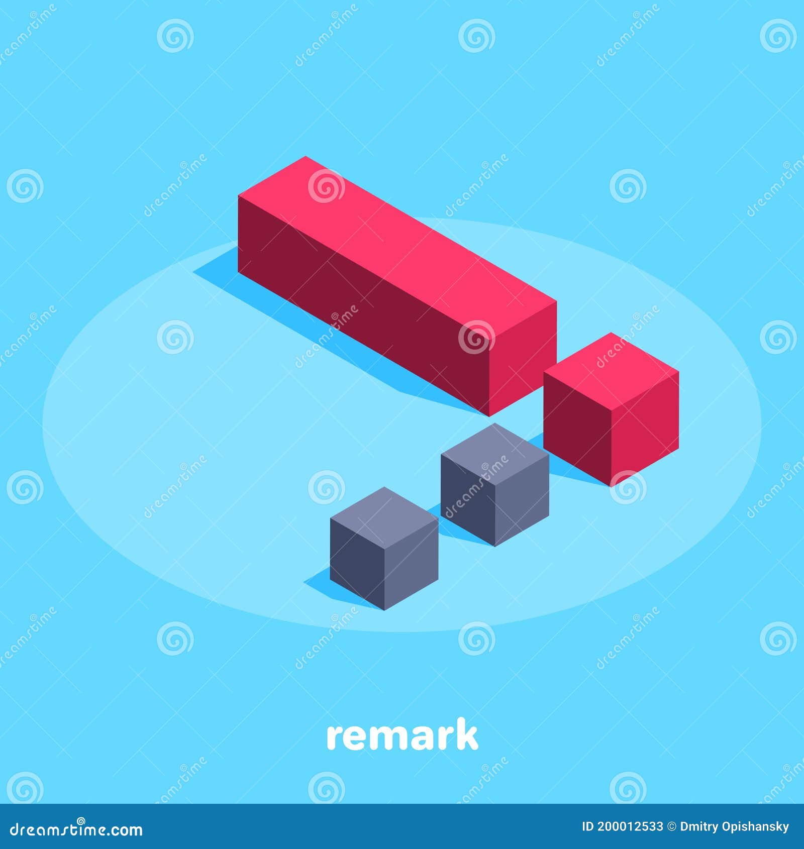 Remark stock vector. Illustration of message, exclamation - 200012533