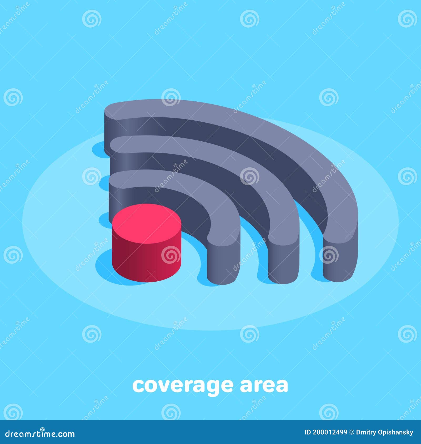 Coverage area stock vector. Illustration of background - 200012499