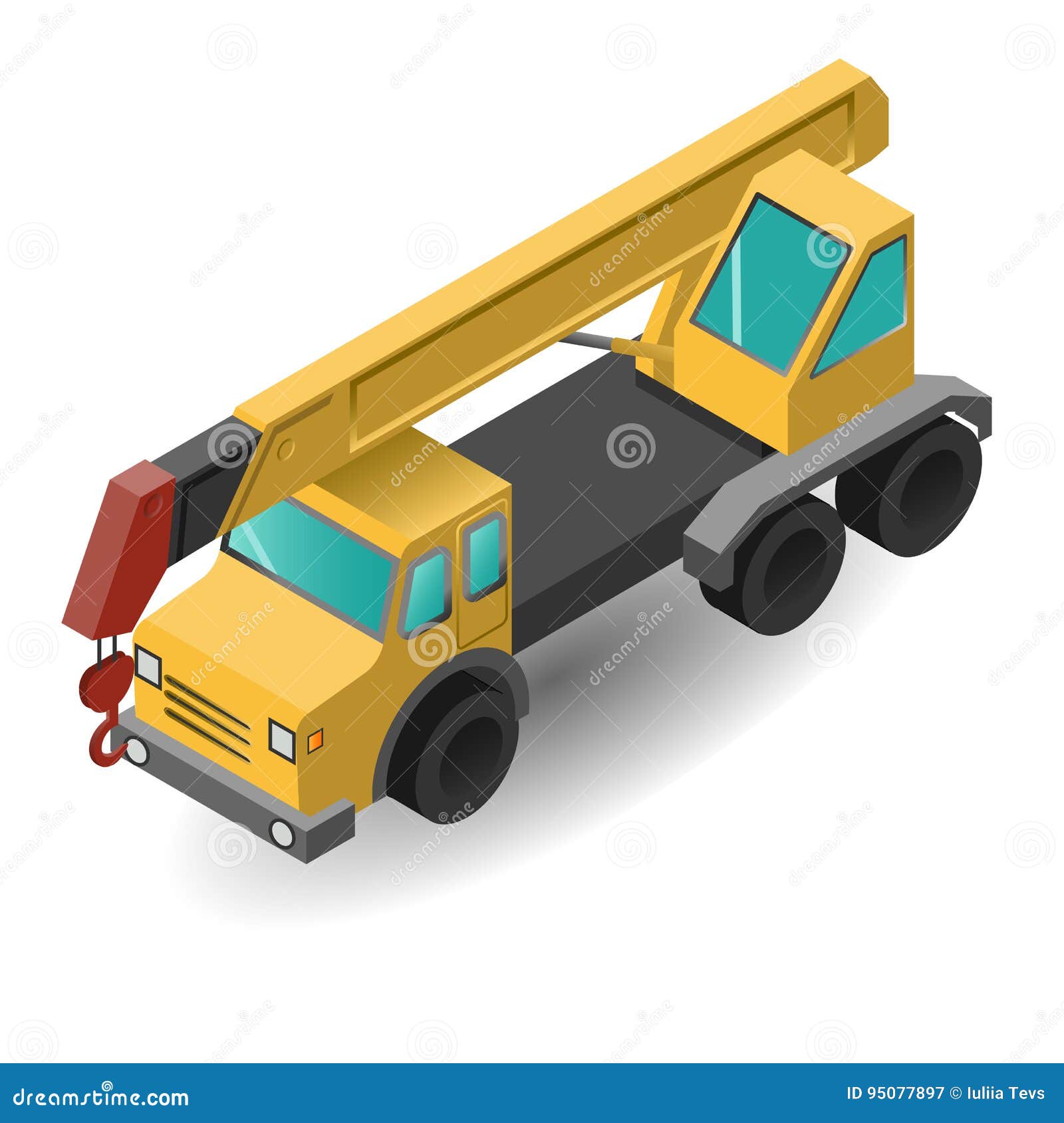 Isometric Industrial Crane for Construction. Stock Vector ...