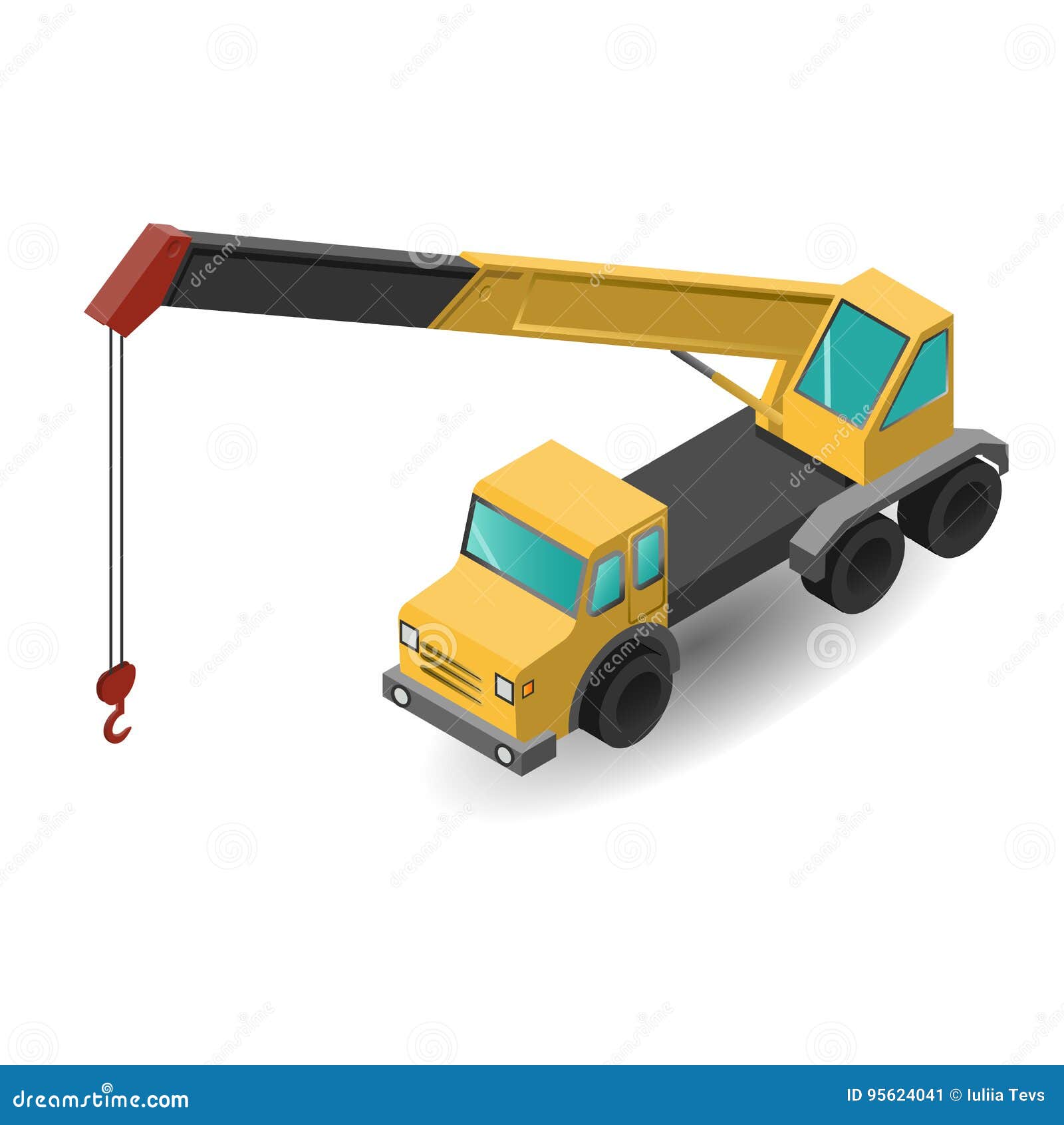 Isometric Industrial Crane for Construction. Stock Vector ...