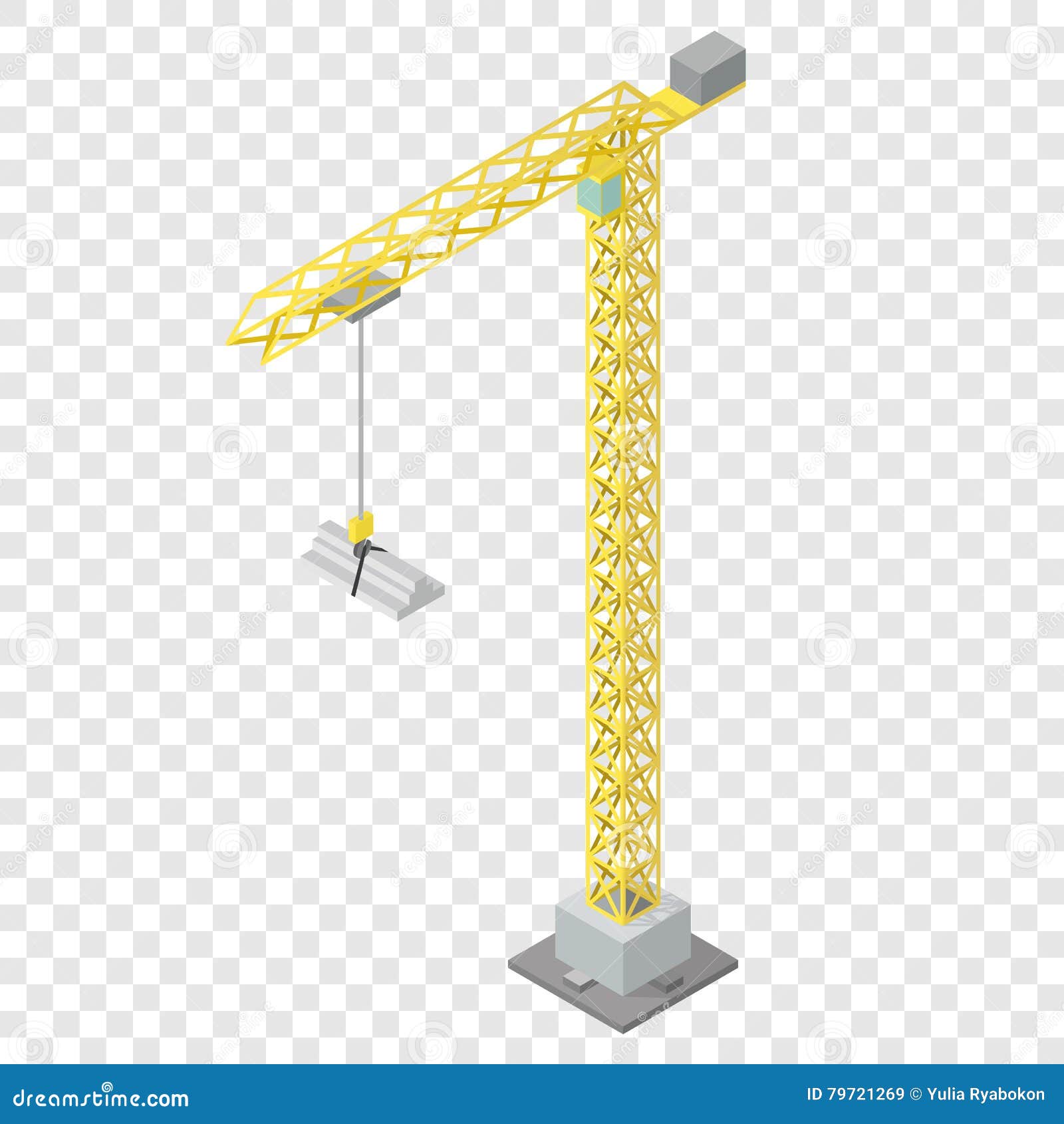 Isometric industrial crane stock vector. Illustration of industrial ...