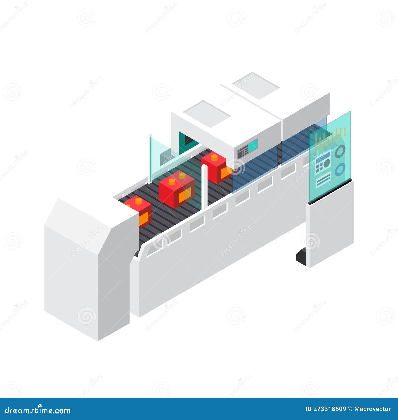 Smart Conveyor Industrial Automation Industry Production Web Banner ...