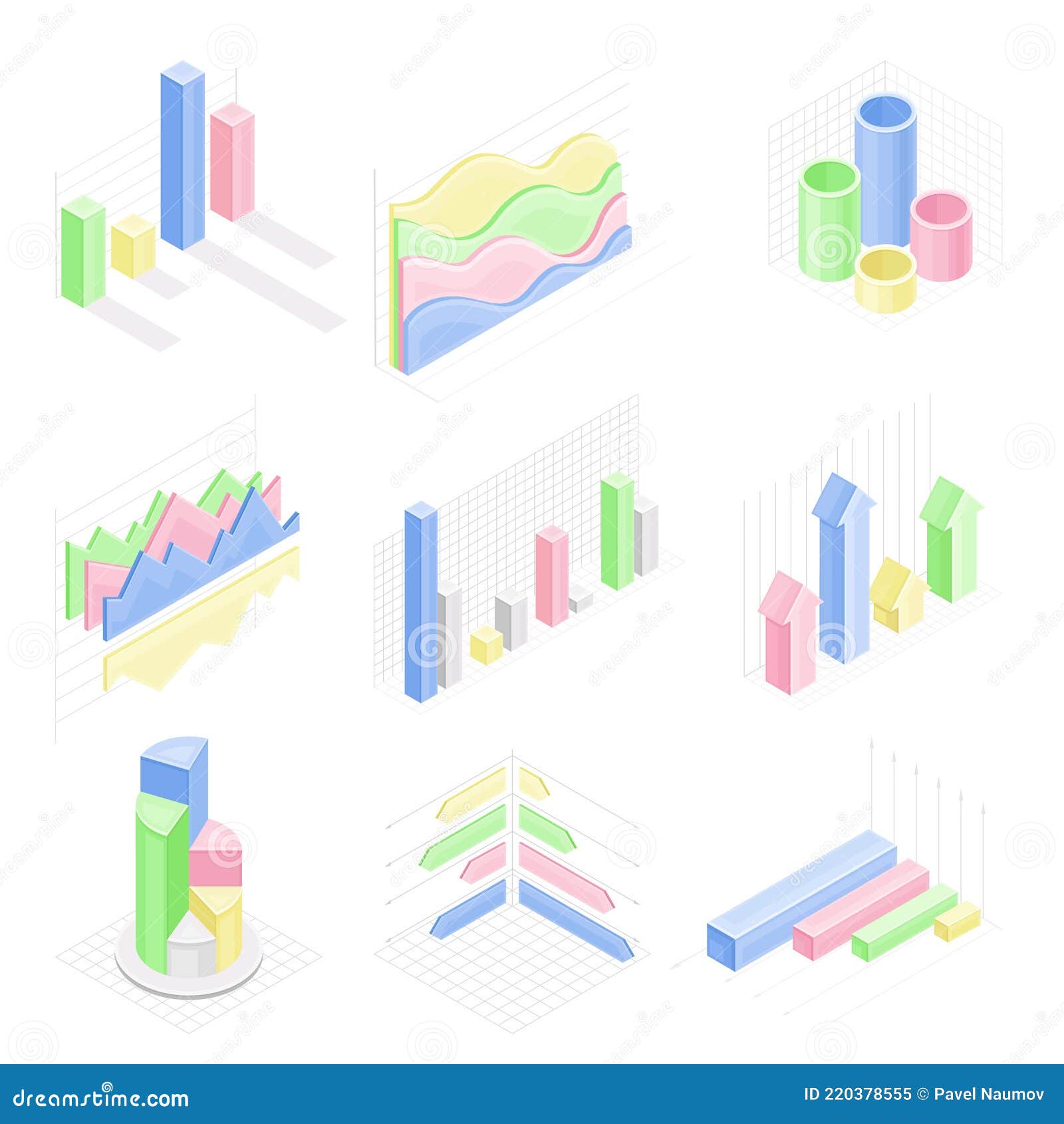 Isometric Infographic As Graphic Visual Representation of Information ...