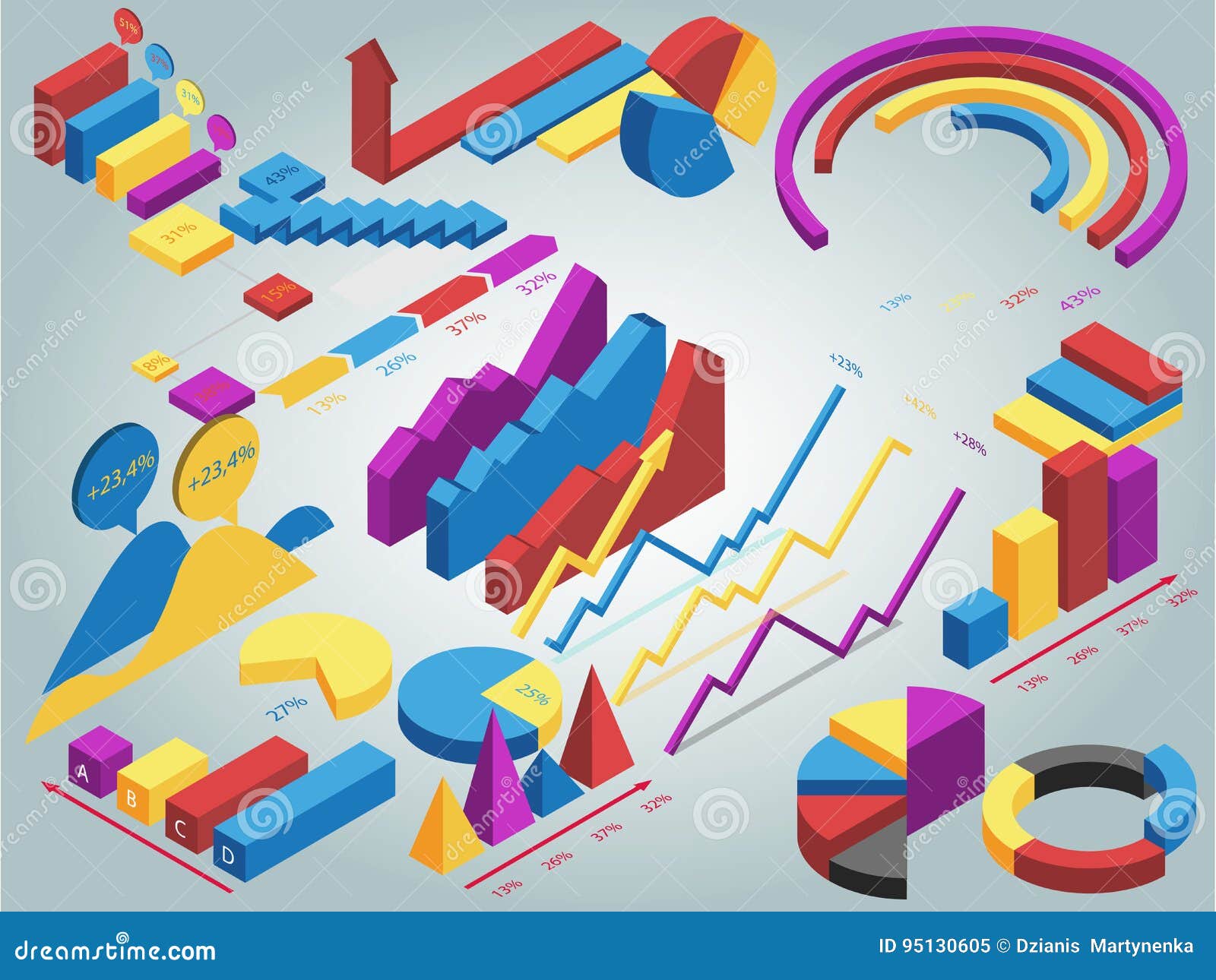 Isometric Information Graphics Stock Vector - Illustration of data ...