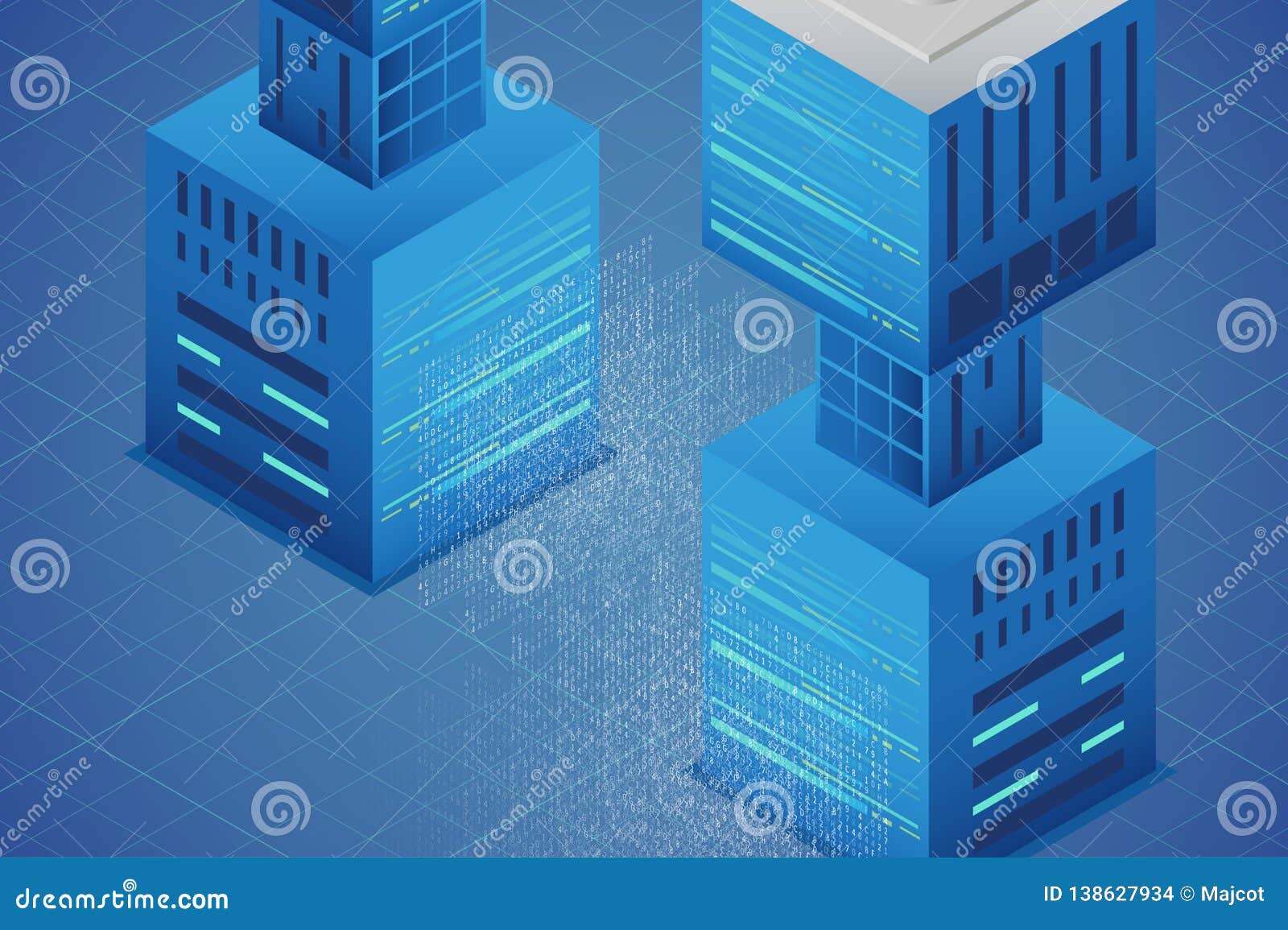 Isometric Internet Equipment Illustration Stock Vector - Illustration ...
