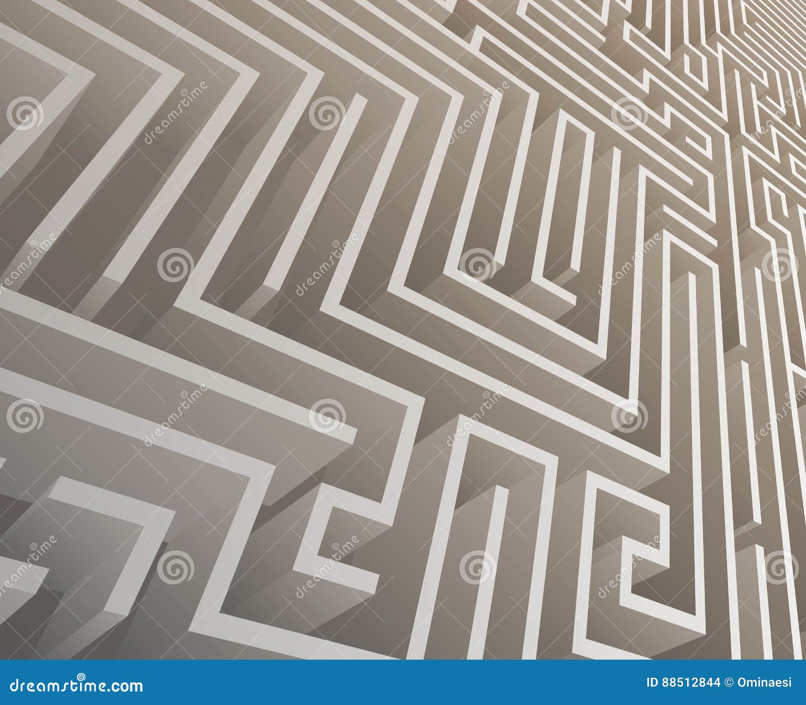 Intricacy Labyrinth Maze Seamless Pattern Background Design Template ...