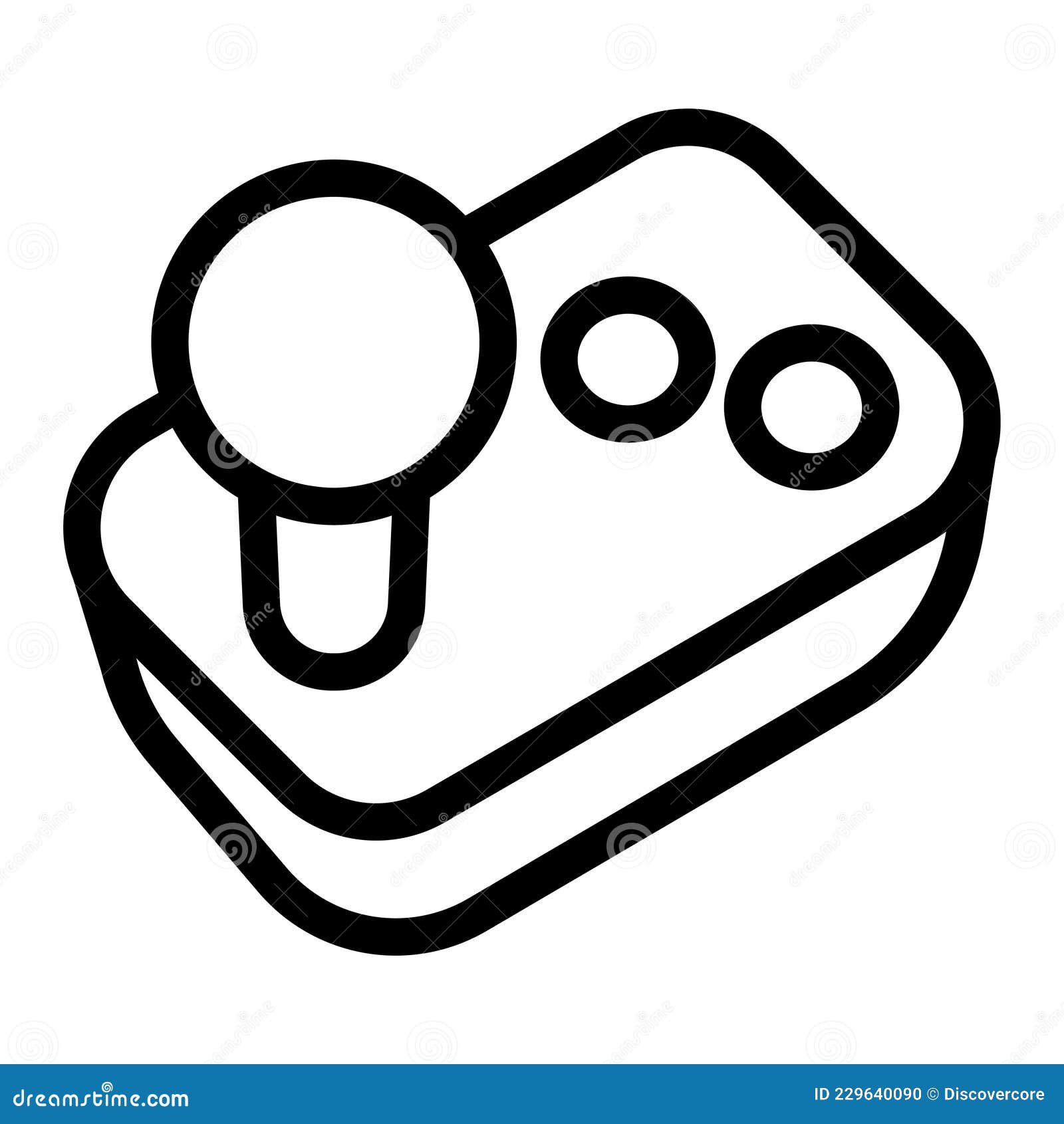 Isometric Joystick Icon with Buttons. Stock Vector - Illustration of ...