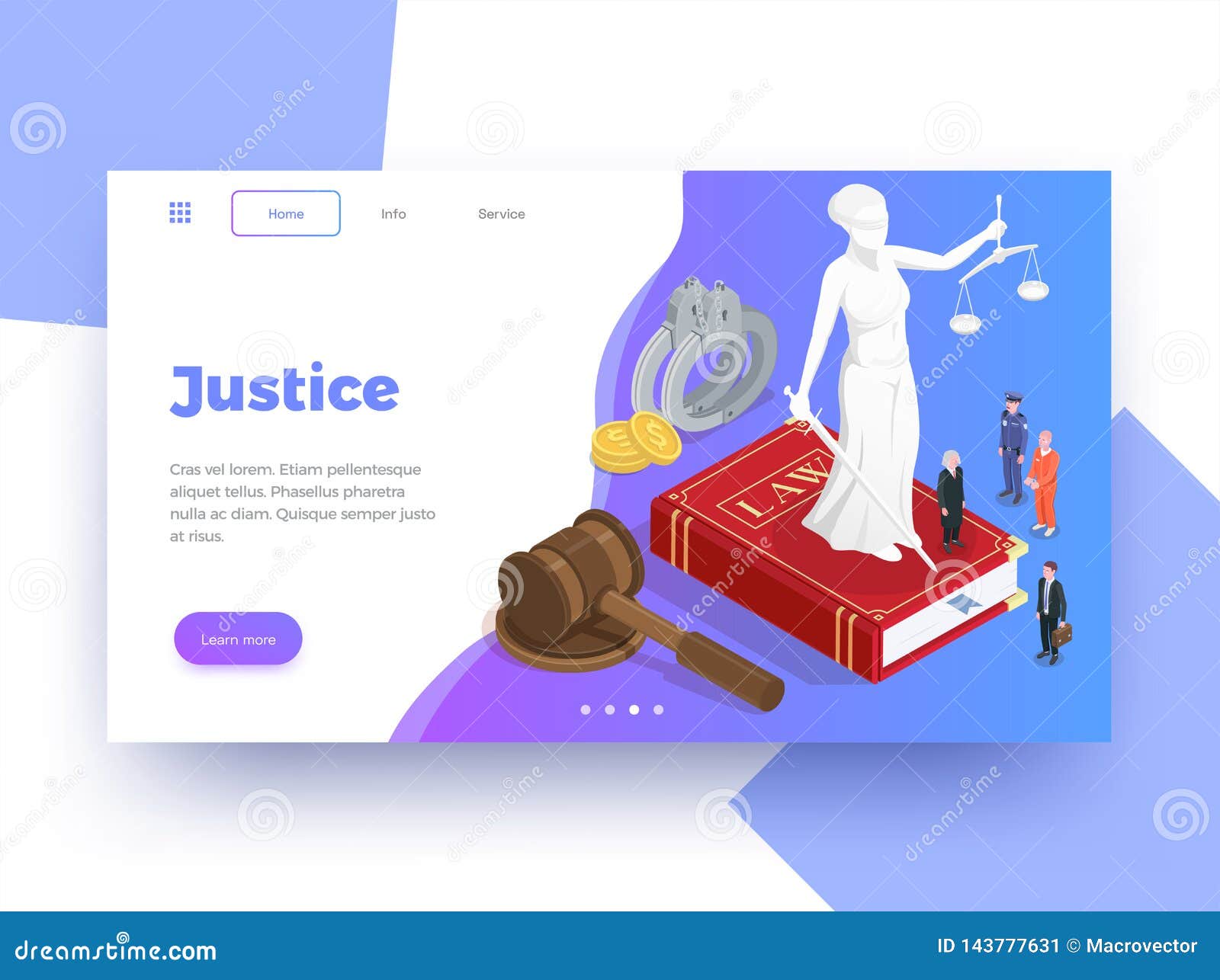 Isometric Law And Justice. Symbols Of Legal Regulations. Juridical ...